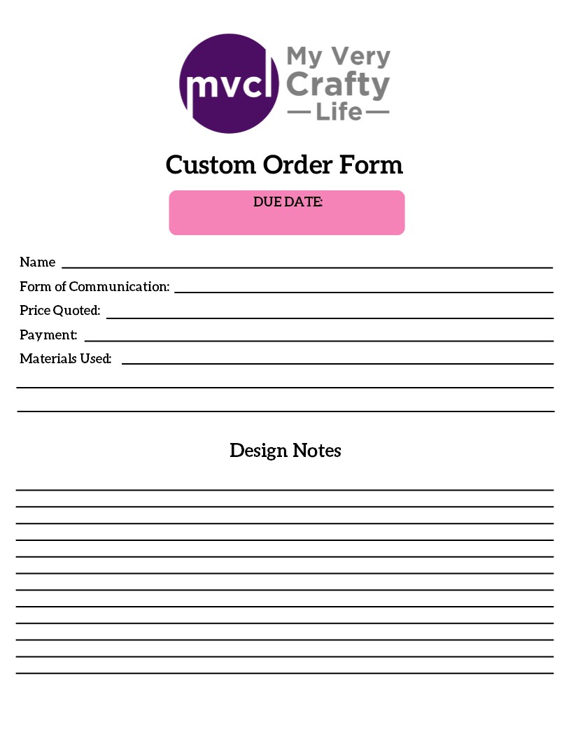 Internal Order Forms